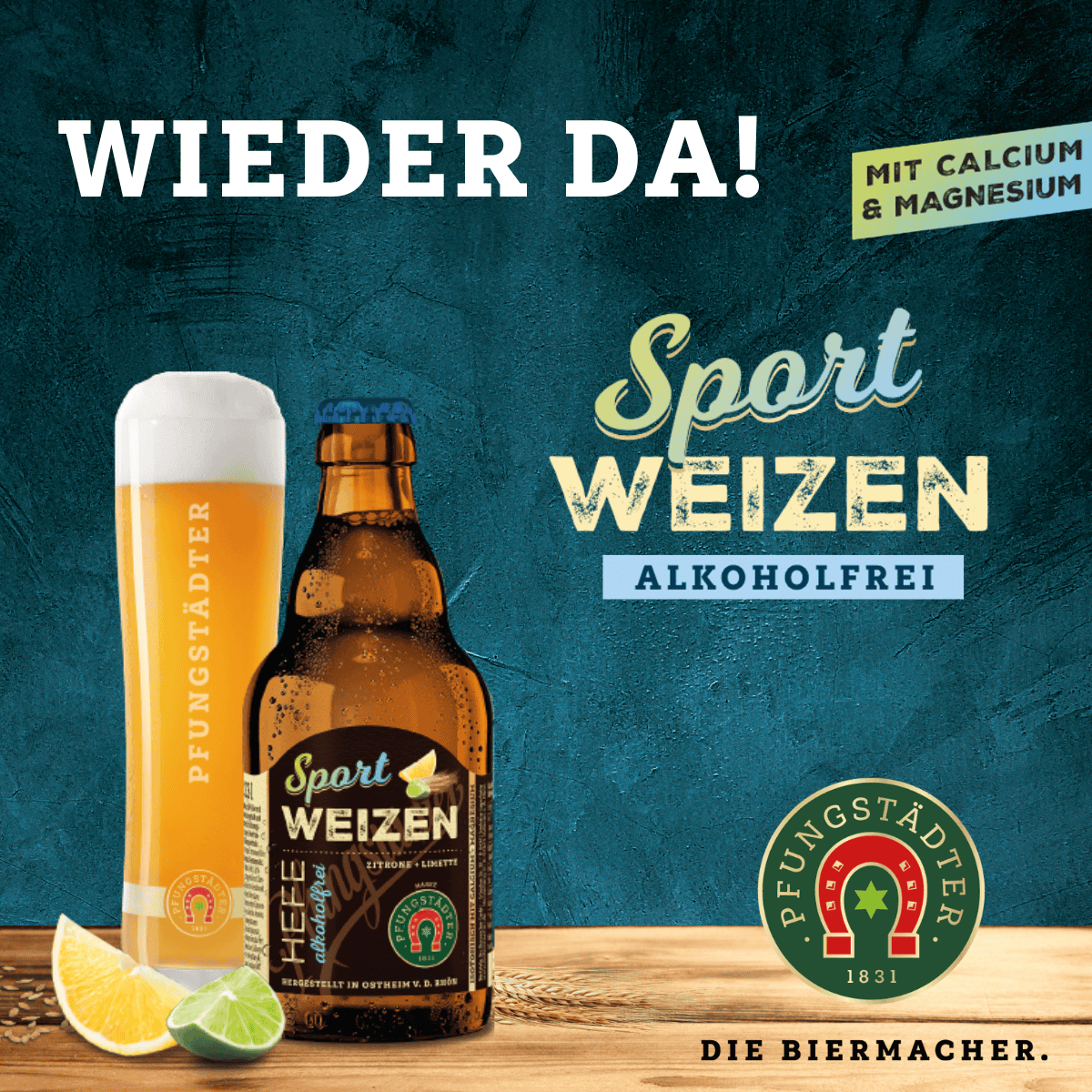 Wieder da: Sport Weizen alkoholfrei - Pfungstädter.